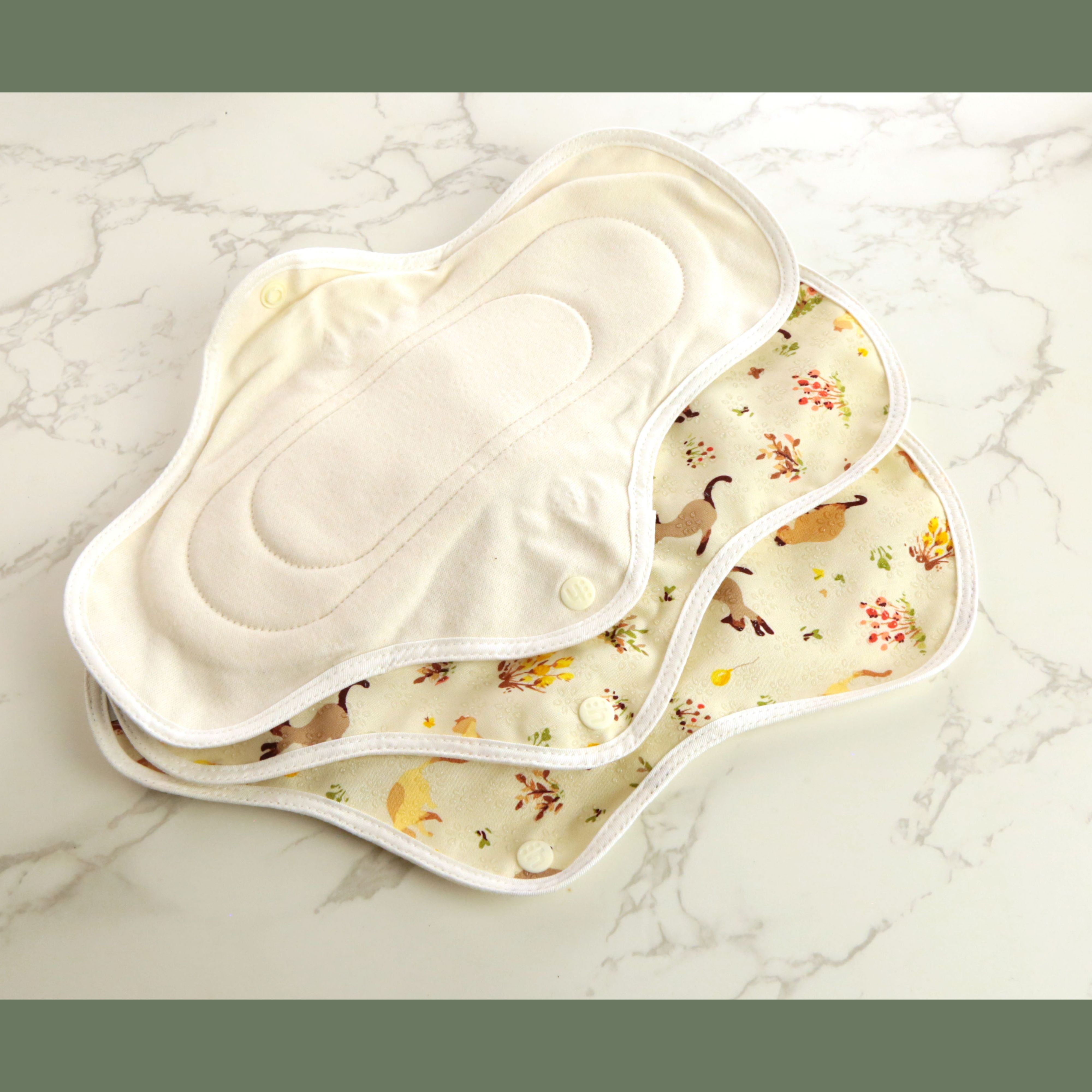 Reusable Sanitary Menstrual Pad Set - Perfect for your menstrual period ...
